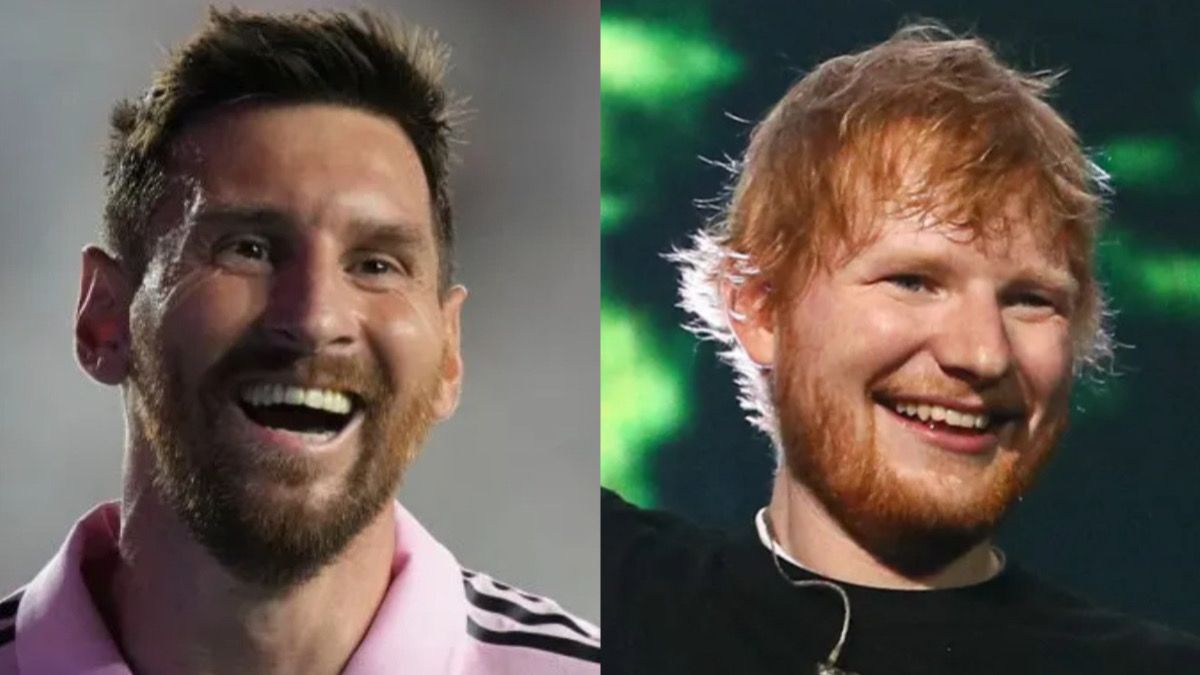 Lionel Messi asistió al concierto de Ed Sheeran y mostró el encuentro ...